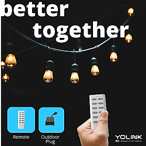 YoLink Remote, 500 Feet World's Longest Range Smart Remote Controller One Button Plugs Switches Outlets Grouping and Controlling, LoRa Enabled Smart Home Automation Device