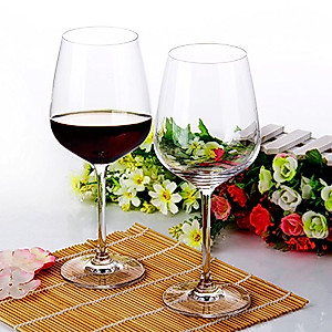 Amlong Crystal All-Purpose Wine Glasses, 17oz, Set of 4