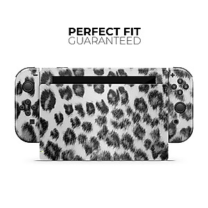 Design Skinz - Compatible with Nintendo Switch Lite - Skin Decal Protective Scratch-Resistant Removable Vinyl Wrap Cover - Real Snow Leopard Hide