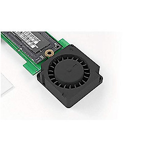 Airia SD-M2U32x2 NVMe SSD Case, USB3.2, Gen2 x 2, Built-in Cooling Body Heat Discharge Fan, NVMe M, Key Connection, UASP Mode Compatible, Type C Cable Included