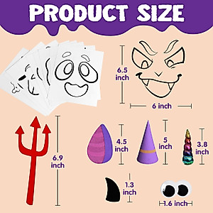 Klever Kits Halloween Arts and Craft Pumpkin Painting Kit, Party Favors for Kids, Halloween Pumpkin Decorating Kit for Party Supplies, Halloween Party Decor DIY Coloring Activities School Party Games