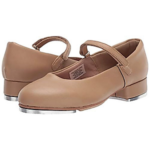 Leo Women's Rhythm TAP Dance Shoe, tan, 5 Medium US