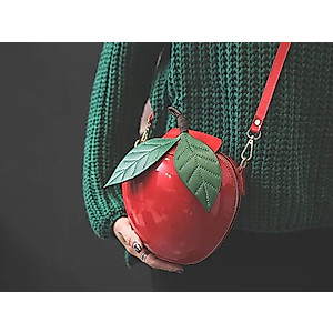 Apple Shape PU Women Crossbody Messenger Shoulder Bags Cute cartoon Satchel girls Kids Lolita Casual Leather Handbag Purse