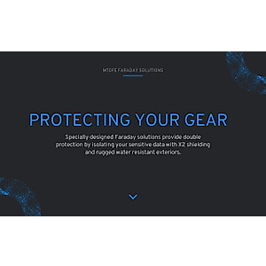 Digital Forensic Evidence Laptop Faraday Case with Faraday Solutions Enhanced X2 Shielding for Executive Travel and Personal Privacy (Cellphones, Tablets, Laptops 22 inch x 15 inch), Black