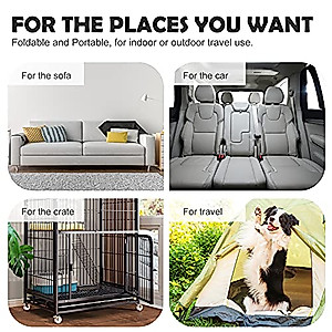 Large Dog Bed 42 inch Crate Bed Pad Mat Soft Washable Pet Beds Non Slip Mattress Kennel Pads