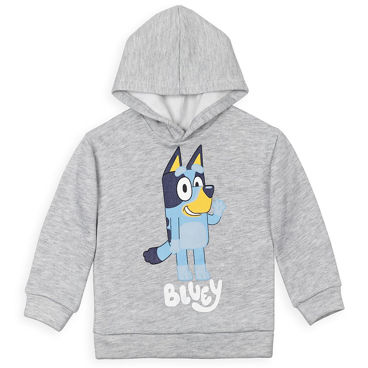 Bluey Toddler Boys Fleece Hoodie and Pants Outfit Set Grey/Blue 4T