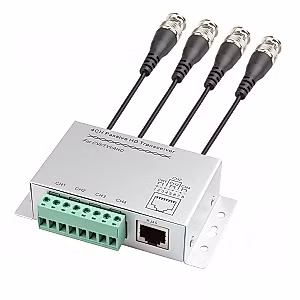 BeElion 4-CH Passive Video Balun HD Transceiver with BNC Connector Cable,BNC to Cat5/5E/6 RJ45(T568B) UTP Cable Converter for 720P/1080P HD-CVI/TVI/AHD CCTV Camera
