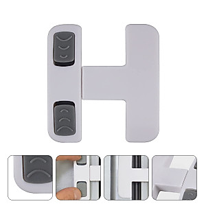 2pcs Safety Fridge Lock Adhesive Cabinet Locks Anti- Pinch Locks Lock