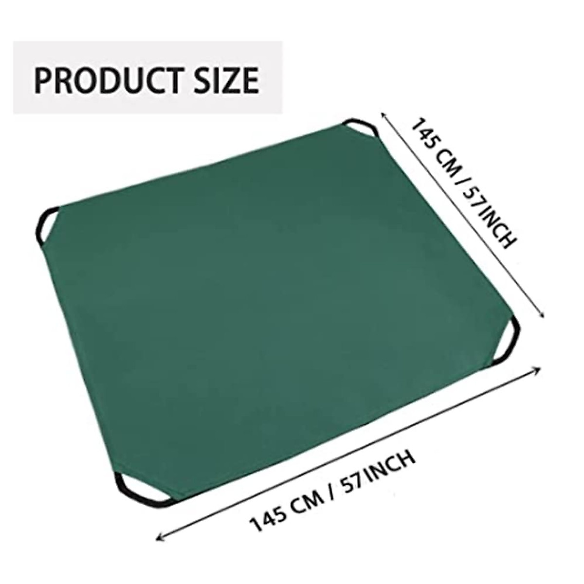 GROWORLD Leaf Tarp with 4 Handles Garden Waste Yard Tarps Extra Reinforced Corner Waterproof Reusable Durable Tarp Collector for Clean-Ups