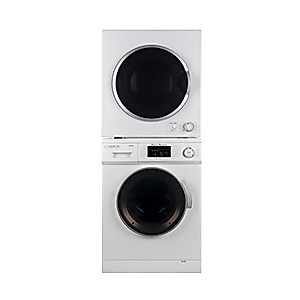 Equator 110V Compact Laundry Centre 1.6 cf Washer+Vented 3.5 cf Auto/Time Dryer