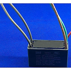 SaiDian 1Pcs Ceiling Fan Capacitor 5 Wire CBB61 2.5uf+3.5uf+4uf 250V 300V AC 50/60Hz