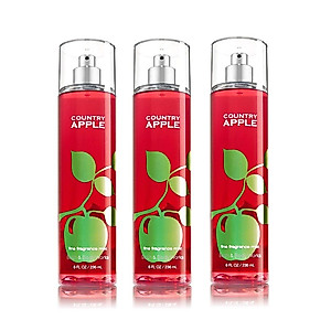 Bath & Body Works Country Apple Fine Fragrance Mist - Pack of 3