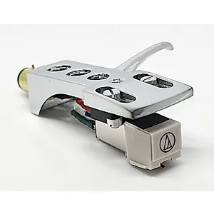 Cartridge, conical Stylus, needle with mounting bolts and Chrome Headshell for Technics SL-1200, SL-1210, SL-1600, SL-1610, SL-1700, SL-235, SL-23A, SL-B2