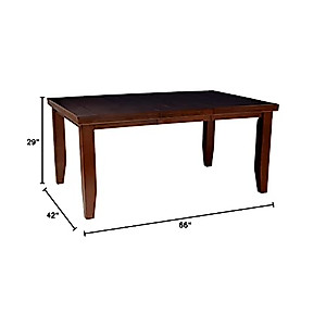ACME Birch Veneer Dining Table, Country Cherry Finish
