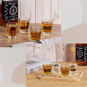 The Office Shot Glass Set, The Office Merchandise, The Office Gifts, 4PCS Office Inspired Shot Glasses, The Office Gifts for Office Lovers, The Office TV Show Merchandise, The Office Show Fans Gifts