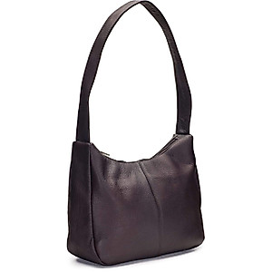 Le Donne Leather Urban Hobo Premium Colombian Leather Shoulder Bag Purse Hand Bag For Women (Cafe)