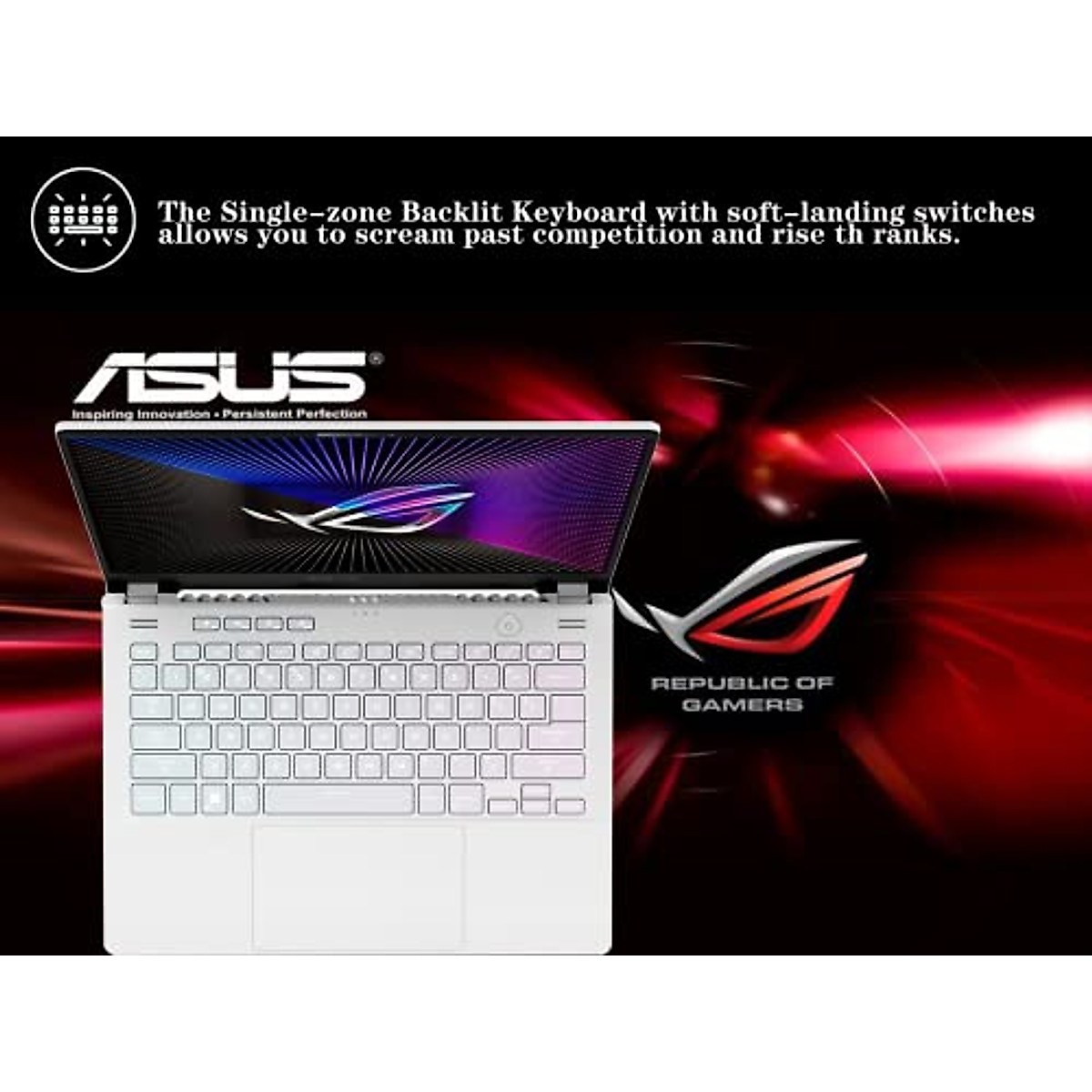 ASUS 2023 ROG Zephyrus 14" WQXGA 120Hz Gaming Laptop, AMD Ryzen-9 6900HS, 40GB DDR5 RAM, 4TB PCIe SSD, RGB Backlit Keyboard, AMD Radeon RX 6700S, Win 11, White, 32GB SnowBell USB Card