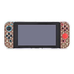 Cross Stitch Skull Pattern Protective Case Cute Design Hard Cases Cover Game Shell for Switch