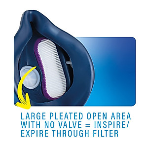 GVS ELIPSE P100 Elastomeric Half Mask Respirator with Source Control for Healthcare Professionals with Replaceable and Reusable Filters Included