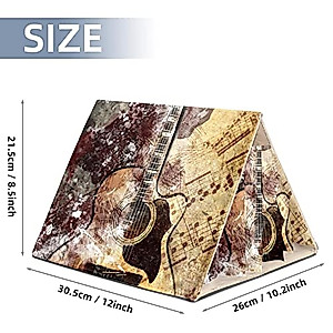 RATGDN Small Pet Hideout Guitar Art Painting Hamster House Guinea Pig Playhouse for Dwarf Rabbits Hedgehogs Chinchillas