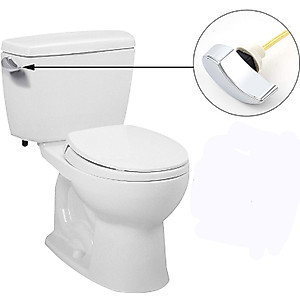 wLuckyCL Toilet Tank Flush Lever Replacement for TOTO Solid Side Mount Toilet Flush Lever