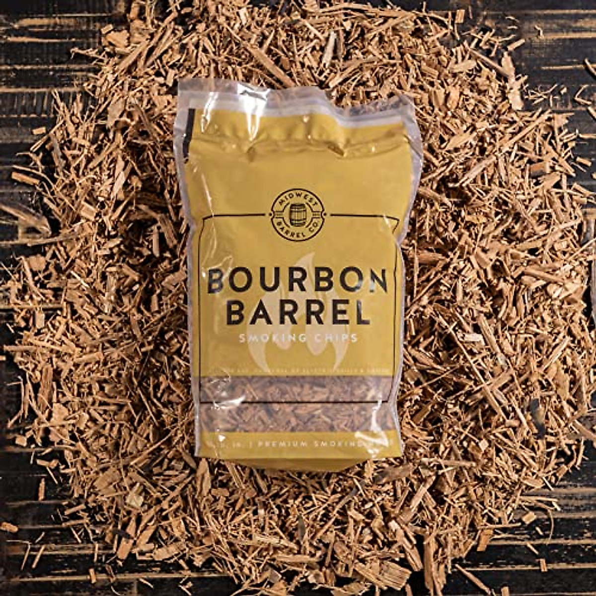 Midwest Barrel Company Genuine Bourbon Barrel Smoking Wood Chips