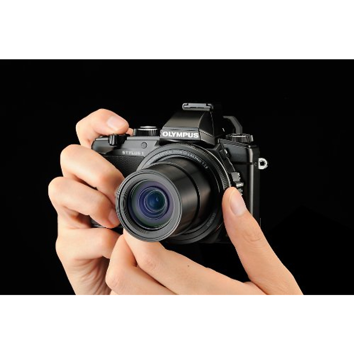 Olympus Stylus 1 12MP Digital Camera (Black) - International Version (No Warranty)