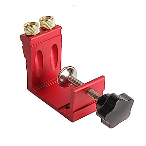 Jieotwice Pocket Hole Jig Kit Woodworking Oblique Hole Locator Positioner Drill Bits 15 Degree Angle Drill Guide Set Carpentry Tools