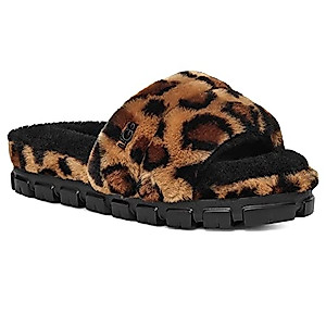 UGG Women's COZETTA Curly Spotty Slipper, Natural, 9