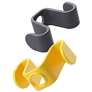 Clothes Hanger Connector Hooks, 40 Pcs Hanger Hooks, Space Saving Hanger Extender Clips, Heavy Duty Cascading Clothes Hanger Connection Hooks for Closet Wardrobe Organizer (20pc Yellow+20pc Grey)