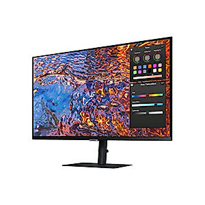 SAMSUNG ViewFinity S8 Series 32-Inch 4K UHD High Resolution Monitor, IPS Panel, 60Hz, Thunderbolt 4, HDR 10+, Built-in Speakers, Height Adjustable Stand (LS32B804PXNXGO),Black