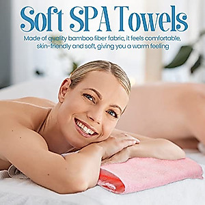 100 Pcs Bamboo Washcloths Towel Bulk 10 x 10 Inch Baby Wash Cloth for Bathroom Soft Quick Drying Bamboo Towels Face Towel for Washing Face Body Reusable Absorbent Washcloths