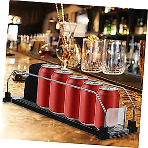 HEMOTON 2pcs Drink Pusher Plastic Organizer Box Bottle Organizer Vending Machin Drinks Organizer for Fridge Vending Machine Glide Fridge Drink Pusher Drink Propeller Tool Beverage Pusher