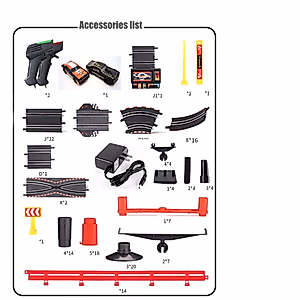 Vintage Muscle Car Huge 1:43 Scale Slot Car Race Track