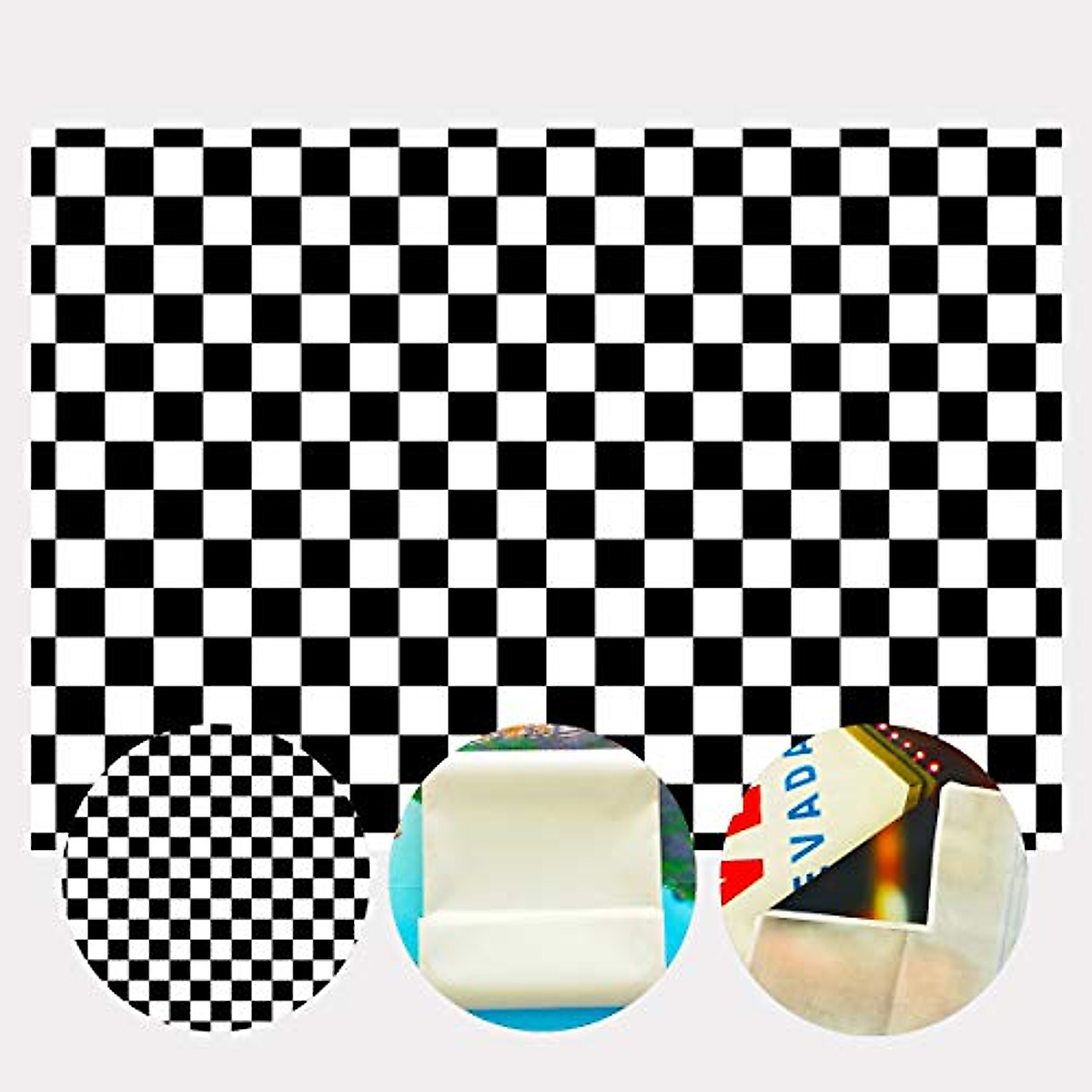 LYLYCTY 7x5ft Checkers Backdrop Black and White Racing and Checkered Pattern Photo Booth Chess Board Texture Grid Photography Background LYZY0505
