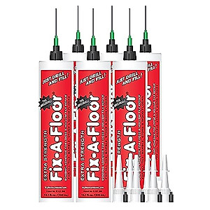 The Original Award Winning Fix-A-Floor Micro Syringe Adapter Pro Pack (6) For Loose & Hollow Flooring Repair. The Micro Syringe Injector should only be used in grout lines less than 1/8”