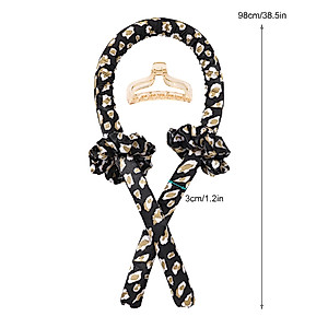 Heatless Curler Curling Rod Headband Overnight Curls Waves Satin Jumbo Large Big No Heat Hair Roller for Women