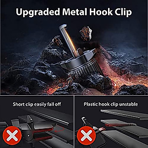 Phone Mount for Car Phone Holder [Upgraded Metal Hook Clip] Gravity Phone Holder Car Mount for iPhone Air Vent Clip Auto Lock Car Cell Phone Holder Mount Cradle in Vehicle Fit for Smartphone