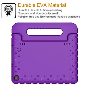 Foam Case for Fire HD 10 10.1 inch Tablet Case (5th/7th/9th Generation, 2015/2017/2019 Releases) Kid-Proof & Shockproof Sturdy Case Soft Durable Foam Cover with Portable and Foldable Handle