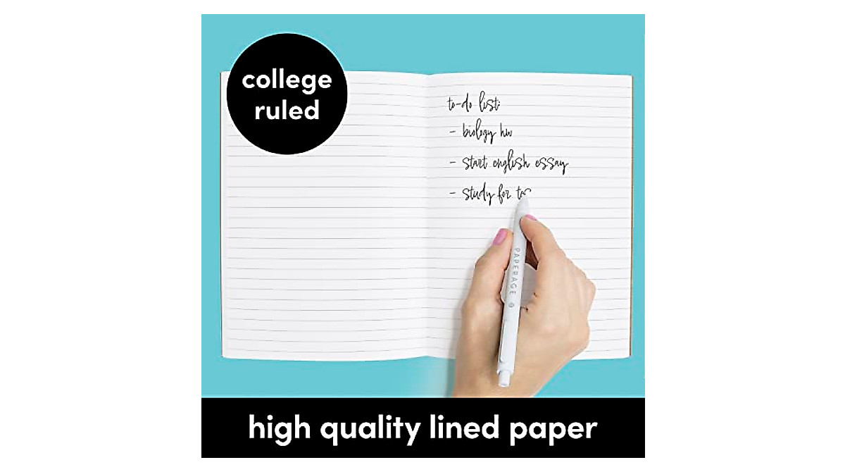 PAPERAGE 48-Pack Composition Notebooks - Compact, Colorful & Durable