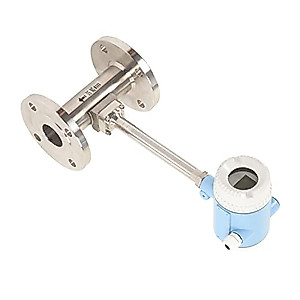 Intelligent Flowmeter, Water Flowing Meter Multifunctional Aluminum Alloy Silver Blue High Accuracy 24V for Measuring