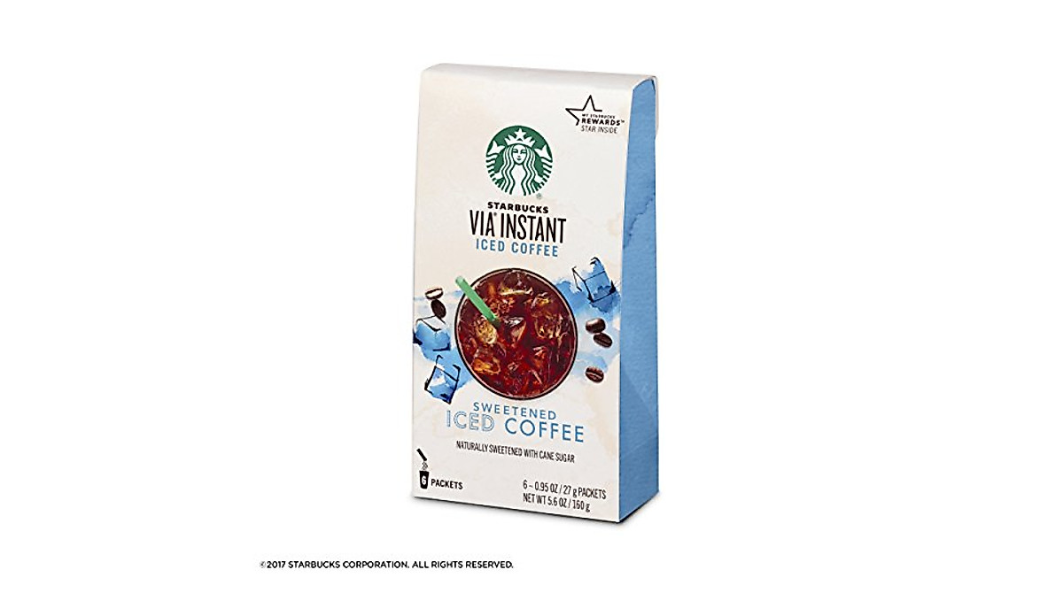 Starbucks VIA Instant Sweetened Iced Coffee Packets | Refreshing Flavor