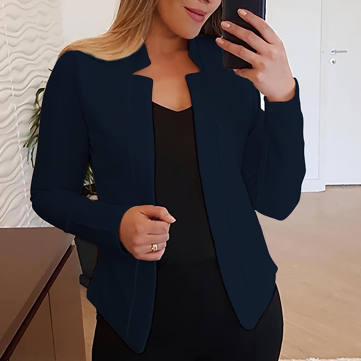 outlets Store Clearance Womens Casual Blazers Open Front Business Long Sleeve Jackets Plus Size Lightweight Work Office Blazer Cardigan