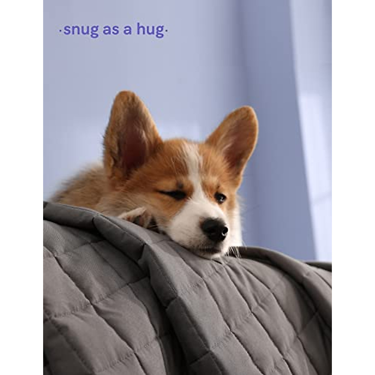 YnM Exclusive 15lbs Weighted Blanket, Smallest Compartments with Glass Beads, Bed Blanket for One Person of 140lbs, Ideal for Twin or Full Bed (48x72 Inches, 15 Pounds, Dark Grey)