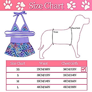 Haakong Bikini for Dogs Dog Bikini Swimsuit Dog Summer Clothes Puppy Beach Swimsuit Pet Summer Dress XS