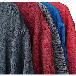 Men's Quick Dry Fit Dri-Fit Short Sleeve Active Wear Training Athletic Essentials Crew T-Shirt Fitness Gym Wicking Tee Workout Casual Sports Running Tennis Exercise Undershirt Top - 5 Pack,-Set 10,S