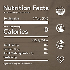 Fabula Organic Coffee for French Press, Low Acid Coffee Freshly Ground - Non-GMO - No Mold - Mycotoxins Pesticides Free - Single Origin Coffee - 12 oz