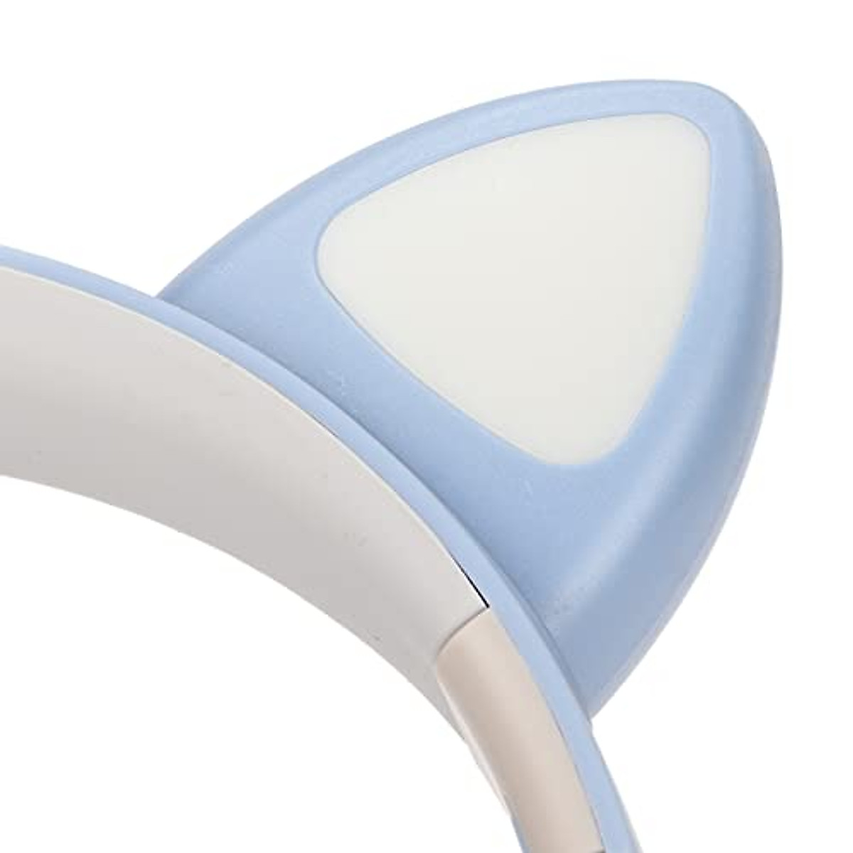 PUSOKEI Gaming Headset, Deep Bass Cat Ear Gaming Headphones Bluetooth 5.0, Retractable and Foldable Cat Headphones Noise Reduction Over Ear Headphones with Soft Earmuffs(Blue