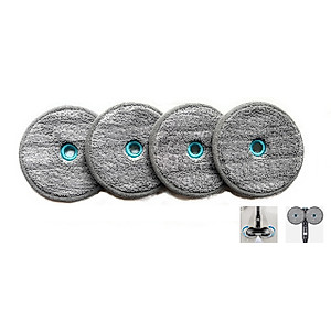 EVKLN 4 Pack Replacement Dry Pads for Samsung Jet Stick Spinning Sweeper Jet 90/75/70/BESPOKE Cordless Vacuum Cleaners_Dark