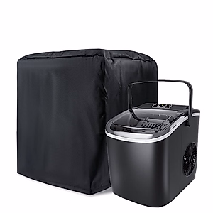 J&C Ice Maker Cover 420D Countertop Ice Machine Maker Cover Nugget Ice Maker Covers Portable Ice Maker Machine Cover Ice Makers Cover Portable Freezer Cover Ice Cube Maker Cover (No Ice Maker